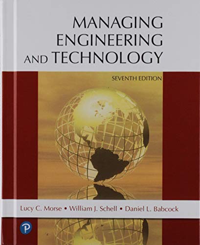 Managing Engineering And Technology - STANZATEXTBOOKS