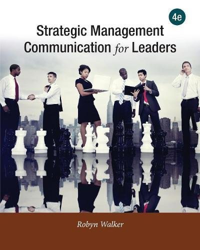 Strategic Management Communication For Leaders - STANZATEXTBOOKS