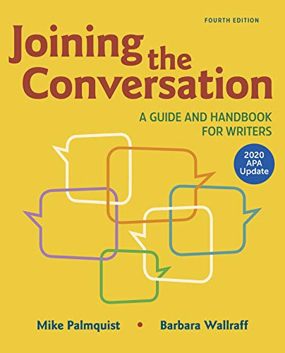 Joining the Conversation: A Guide and Handbook for Writers, APA Update ...