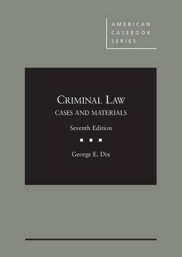 Criminal Law Cases And Materials Stanzatextbooks
