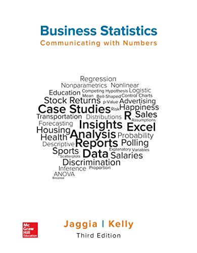 Business Statistics: Communicating with Numbers (Looseleaf ...