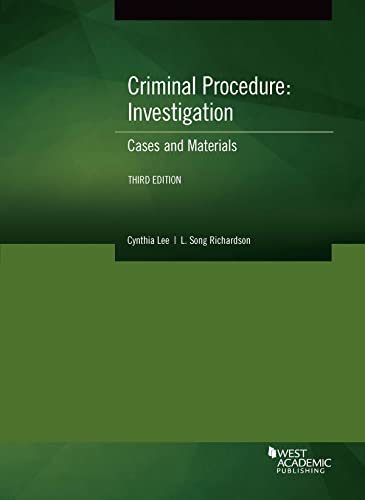 Criminal Procedure Investigation Cases And Materials Stanzatextbooks
