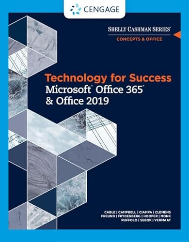 Technology for Success Microsoft Office 365 and Office 2019 ...