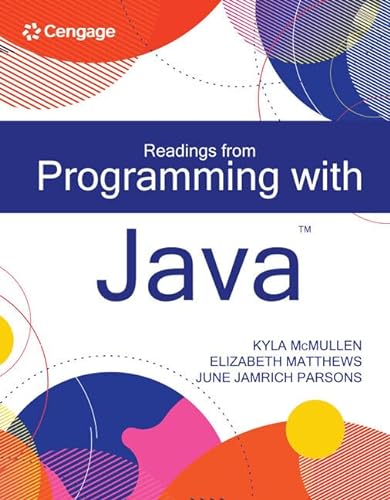 Readings From Programming With Java Stanzatextbooks