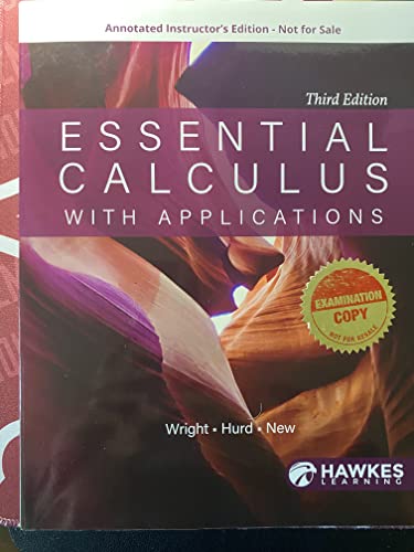 Essential Calculus with Applications - STANZATEXTBOOKS