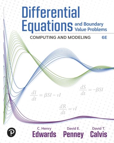 Differential Equations and Boundary Value Problems: Computing and Modeling - STANZATEXTBOOKS